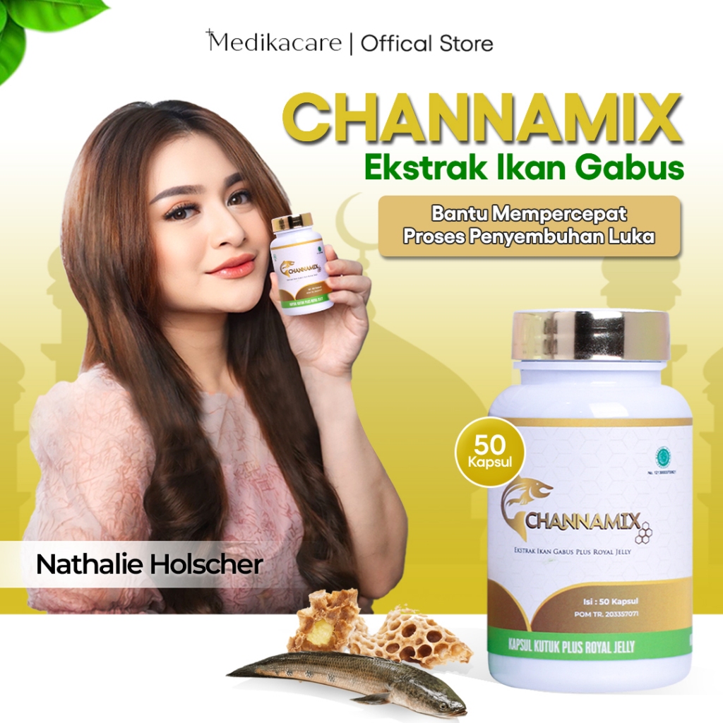 Jual Channamix Kapsul Kutuk Ekstrak Ikan Gabus - Mempercepat Proses Penyembuhan Luka | Shopee ...