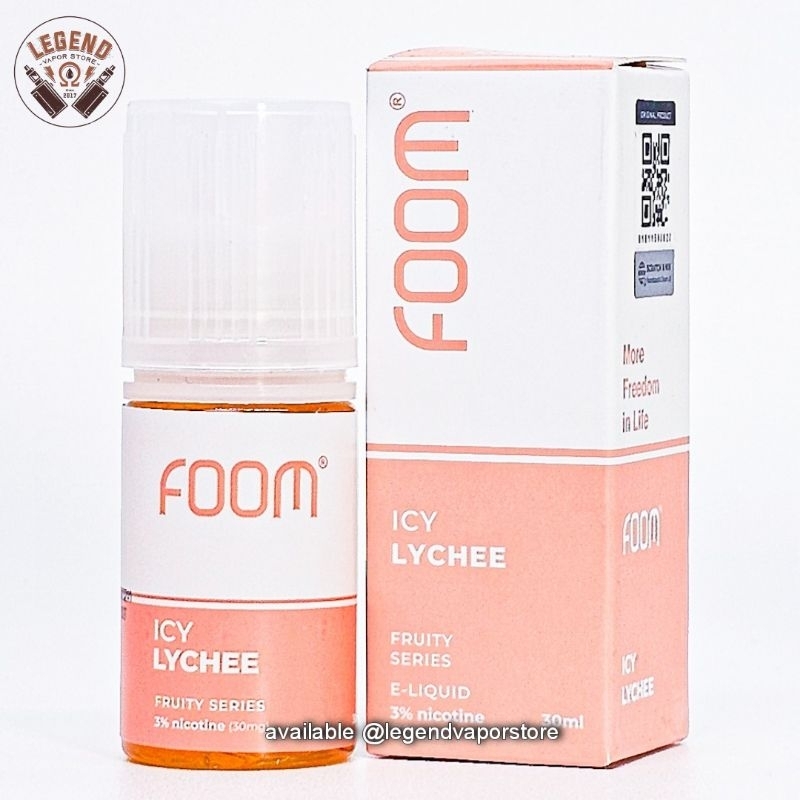 Jual SALT NIC - LIQUID FOOM Icy Lychee 30ML 30MG AUTHENTIC | Shopee ...