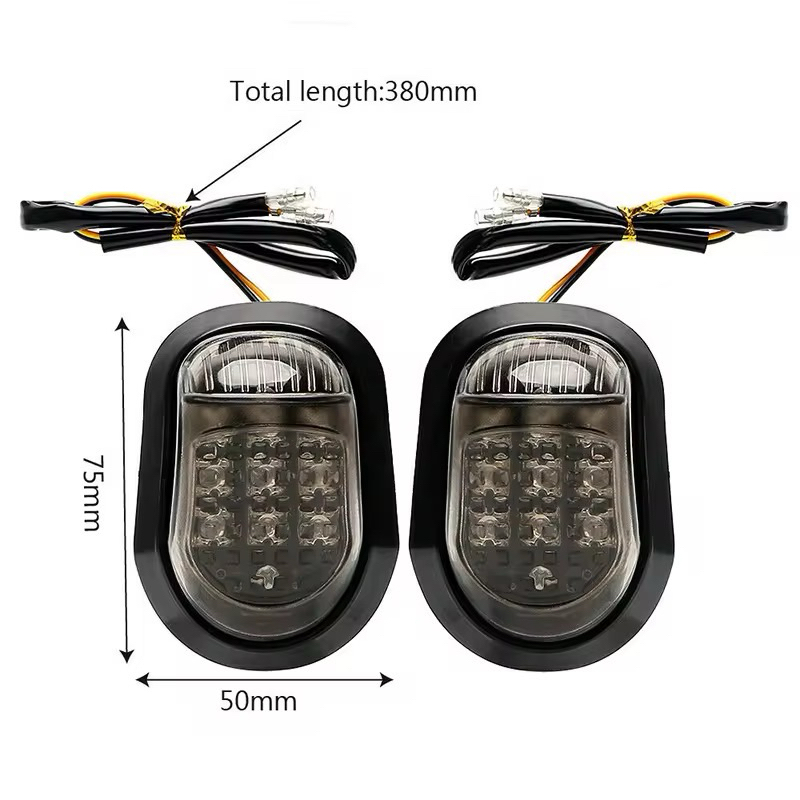 Jual Lampu Sein Led Tempel Oval Jempol Lampu Sen Tempel Led Universal Model Oval Sein Tempel LED ...