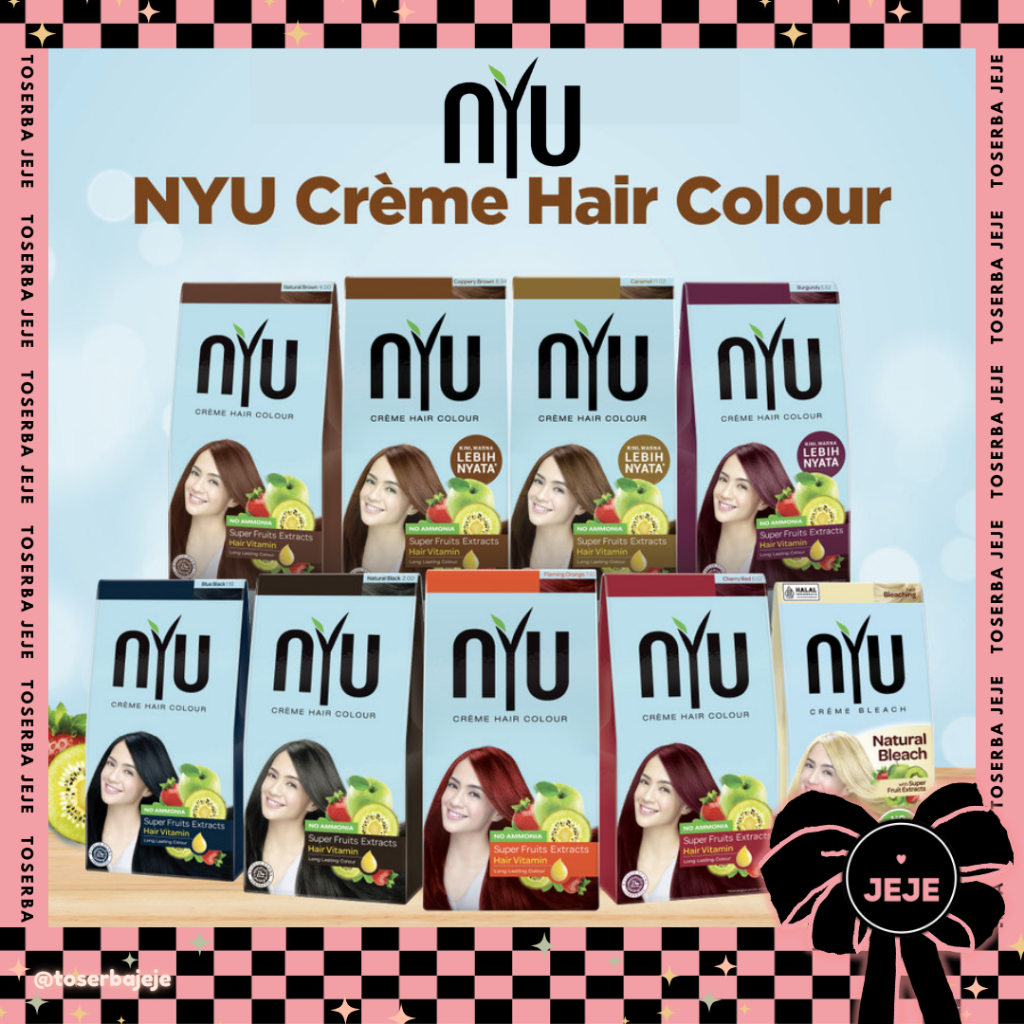 Jual NYU Creme Hair Colour BOX 30ML | Semir Kotak | Shopee Indonesia