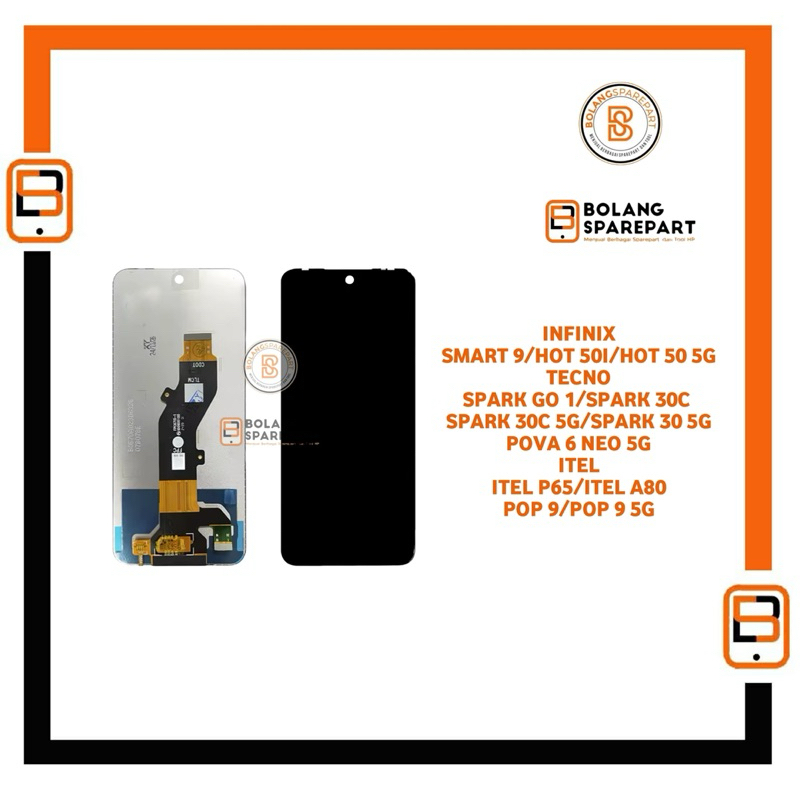 Jual LCD INFINIX SMART 9 / SMART 9 HD / HOT 50I / HOT 50 5G / TECNO SPARK GO 1 / SPARK 30C ...
