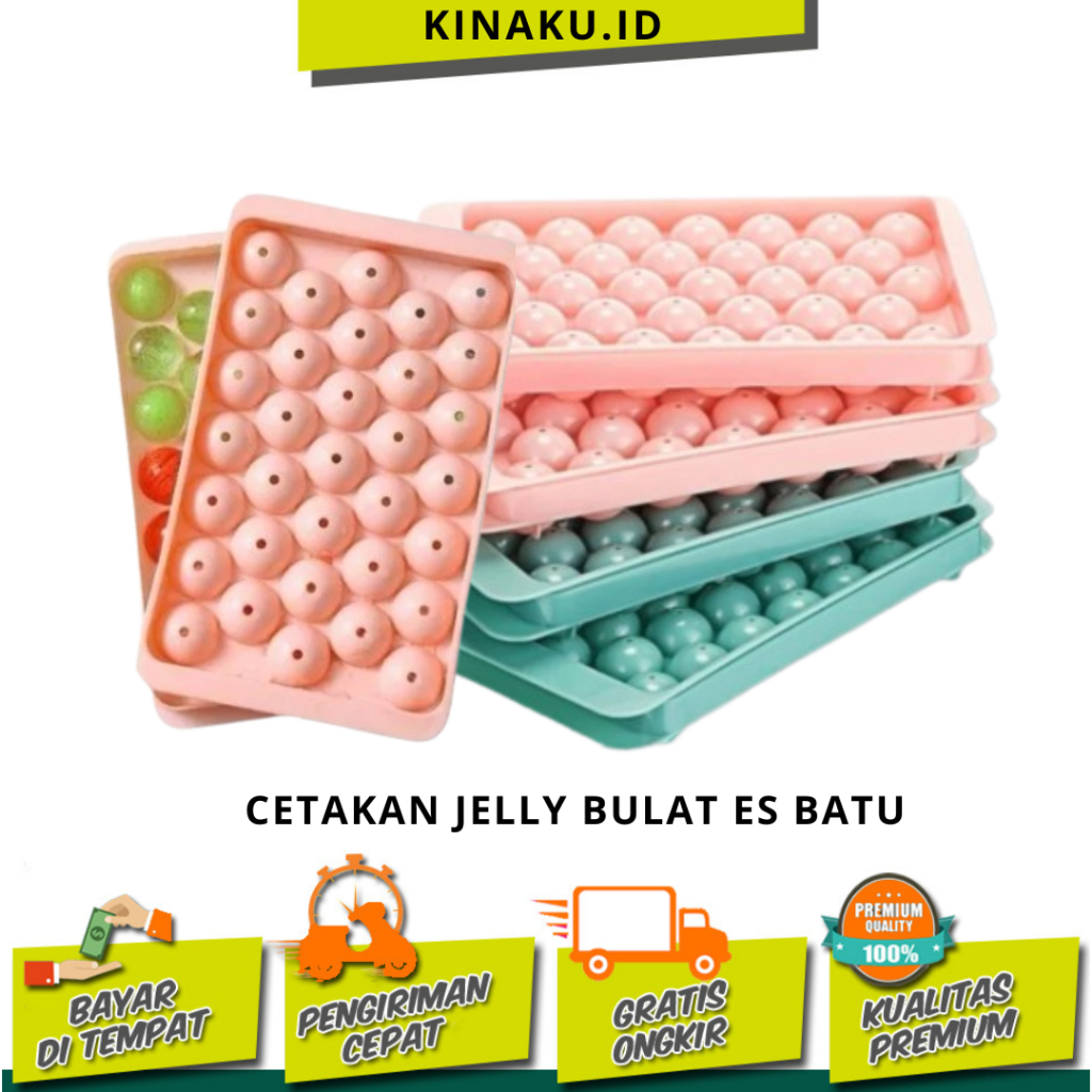 Jual Cetakan Es Batu/Cetakan Puding Bulat 33 Grid | Shopee Indonesia