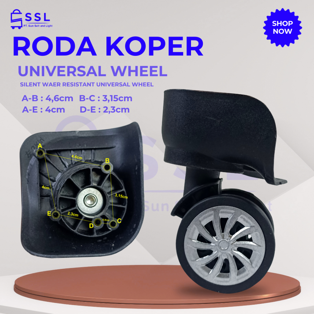 Jual Roda Koper 1 Set/Roda Koper Fiber/4 pcs roda koper/Roda Koper ...