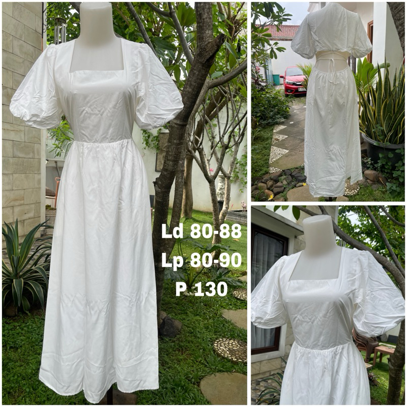 Jual dress putih cantik | Shopee Indonesia