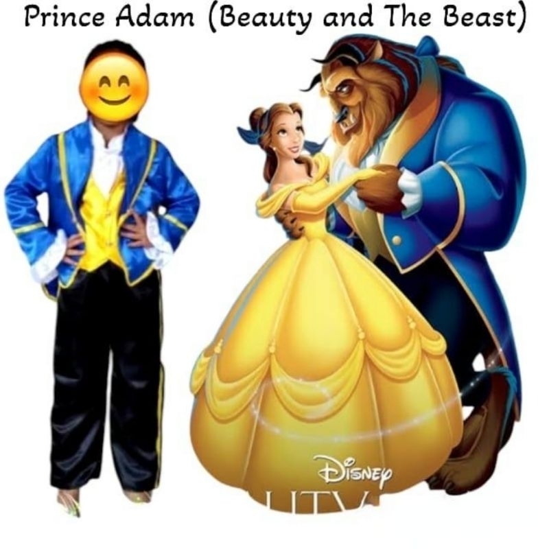 Jual Pangeran Adam Kostum Disney Beauty And The Beast Prince Adam ...