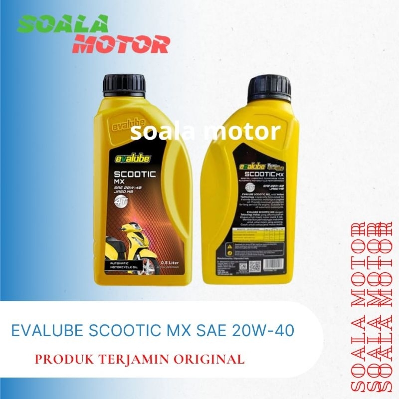 Jual Oli Motor Evalube Matic 10W 30 Full Synthetic 800 ML ( Dijamin ...