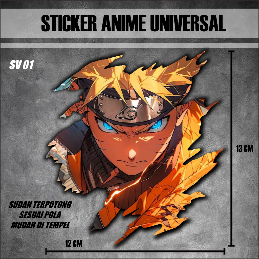 Jual Sticker Vinyl Anime Sudah Potongan Siap Tempel Tinggal Tempel ...