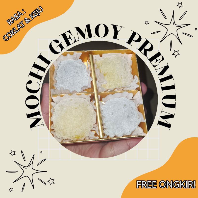 Jual MOCHI HAMPERS ISI 4 PCS BALURAN TEPUNG SANGRAI DAN CRUMBLE / MOCHI ...
