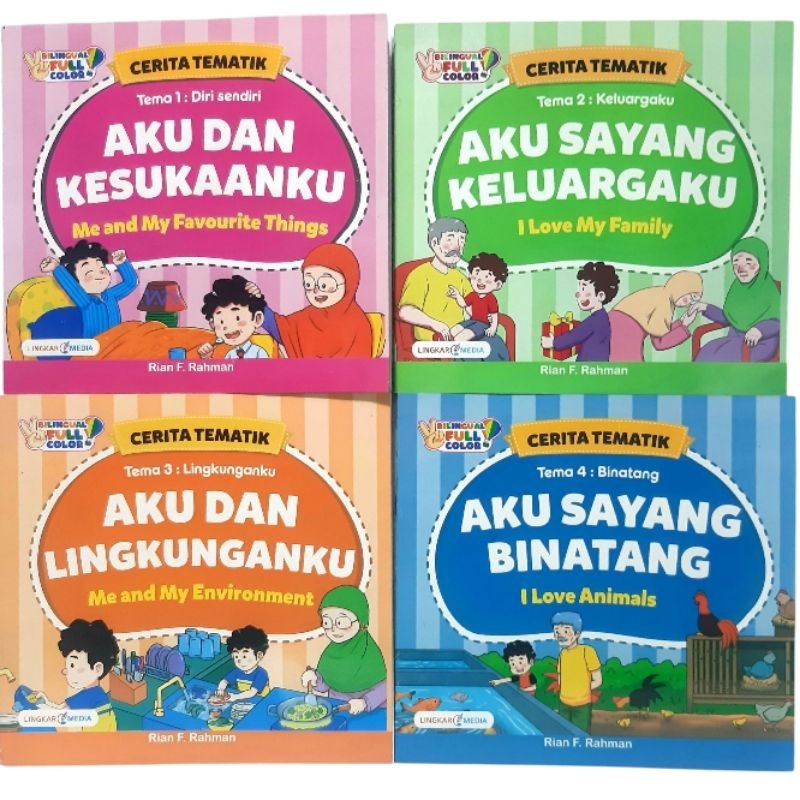 Jual Buku Cerita Anak Seri Cerita Tematik 2 Bahasa | Shopee Indonesia