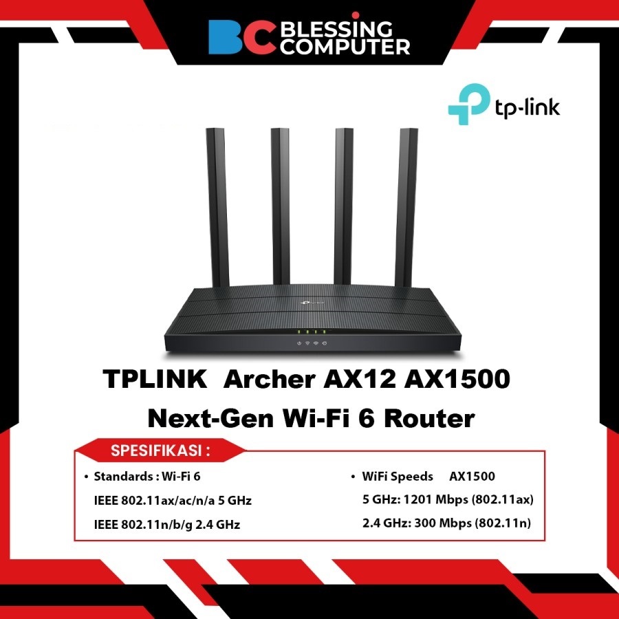 Jual TPLINK Archer AX12 AX1500 Next-Gen Wi-Fi 6 Router | Shopee Indonesia