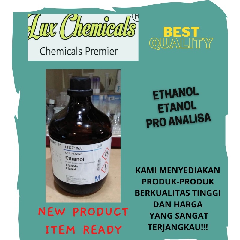 Jual ETHANOL 99% / ETANOL ABSOLUTE PRO ANALISA MERCK PER 1 LITER BEST QUALITY | Shopee Indonesia
