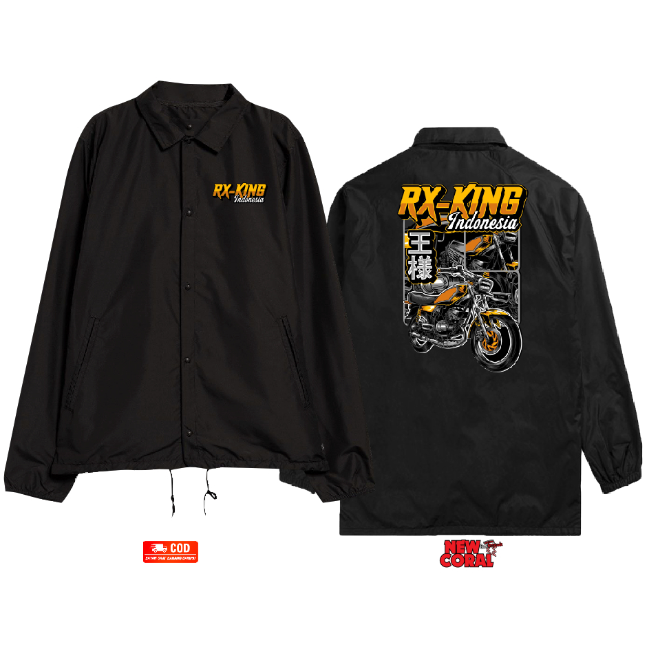 Jual Jaket Coach Windbreaker Motor Rx King Printing Bahan Waterproof ...
