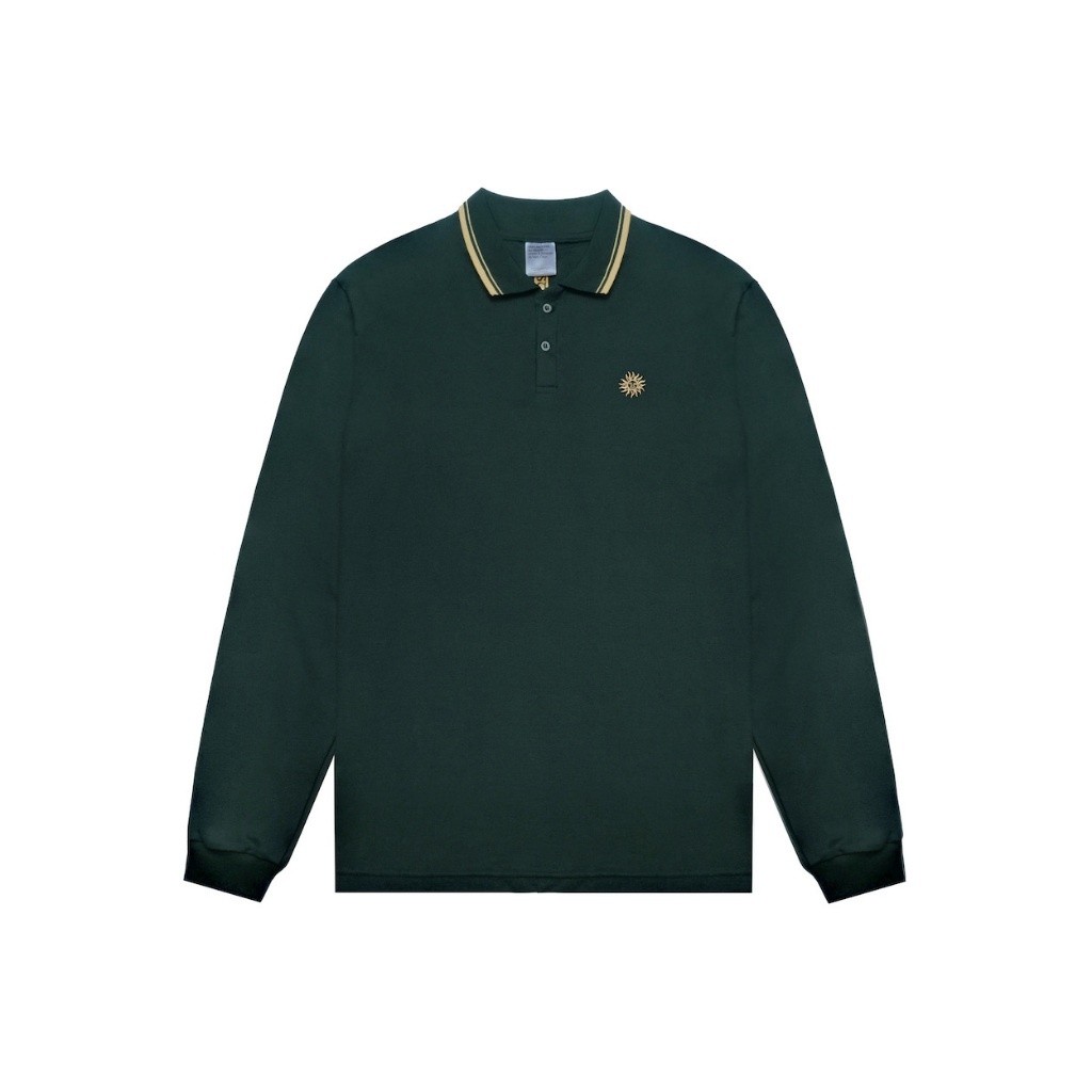 Jual Vearst Long Collar Shirt Borel Green Gold | Shopee Indonesia