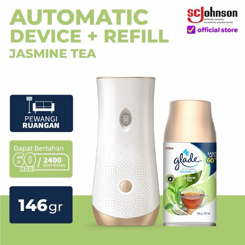 Jual Glade Matic Spray Device Pengharum Ruangan Elektrik Mesin + Refill ...