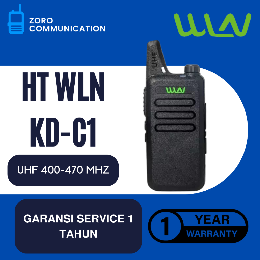 Jual HT WLN KD-C1 UHF Original Garansi 1 Tahun Tanpa Desktop | Shopee ...