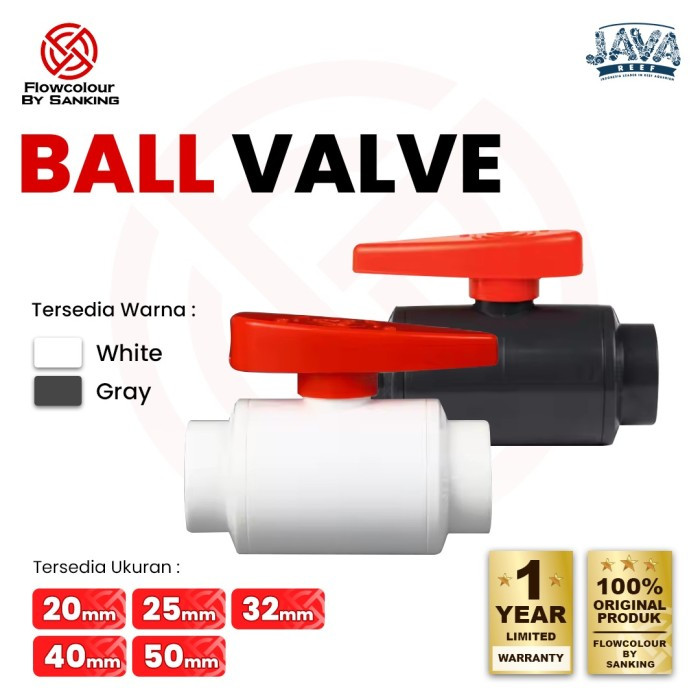 Jual Flowcolour Ball Valve PVC Pipe/Stop Kran by San King Pipa Sanking - JAVA Petco Semarang ...