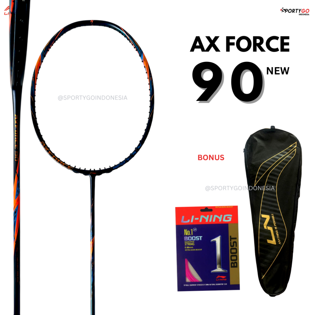 Jual Raket badminton Lining AX FORCE 90 NEW / AXFORCE Original | Shopee ...