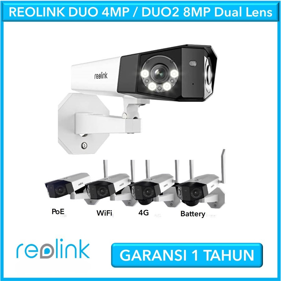 Jual REOLINK DUO Dual Lens IP Camera Outdoor Kamera CCTV Color Night ...