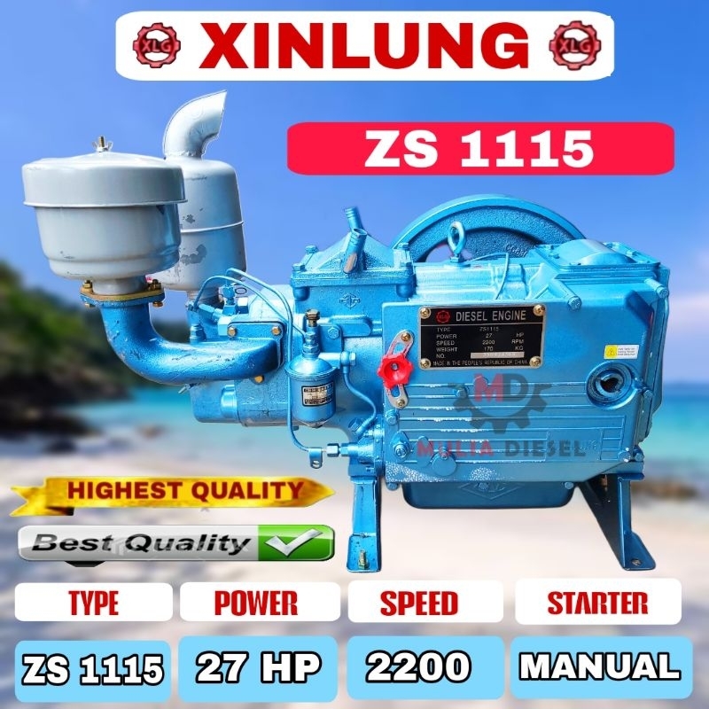 Jual Mesin Penggerak Diesel XINLUNG IKEDA SHARK ZS1115 S1115 24 27 HP ...