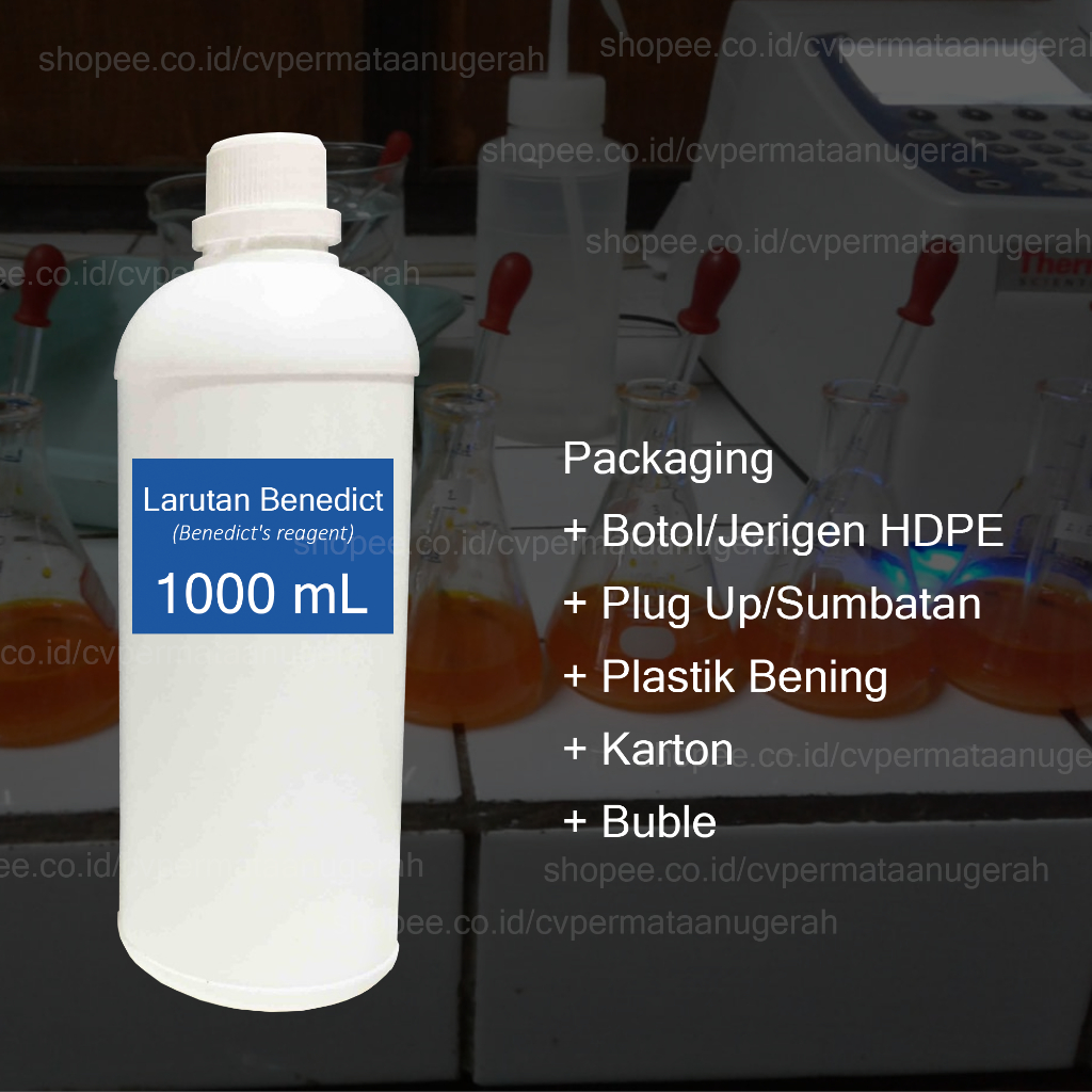 Jual Larutan Benedict / Benedict's reagent / Benedict's solution / Uji ...