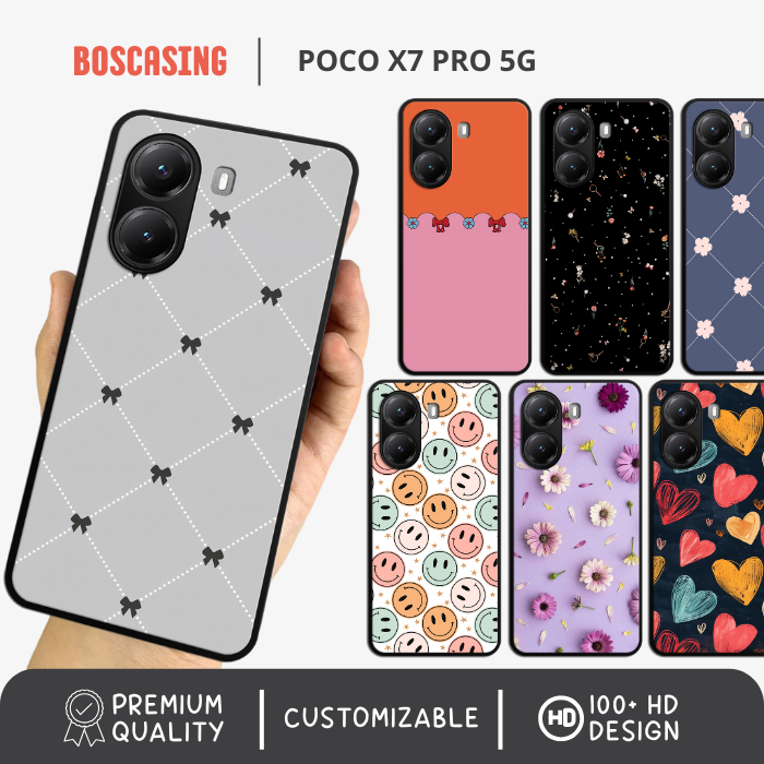 Jual [PREMIUM] Glass Case Casing HP POCO X7 PRO 5G Aesthetic Lucu ...