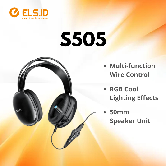 Jual Aula S505 RGB Wired Gaming Headset Noise Canceling Mic | Shopee ...