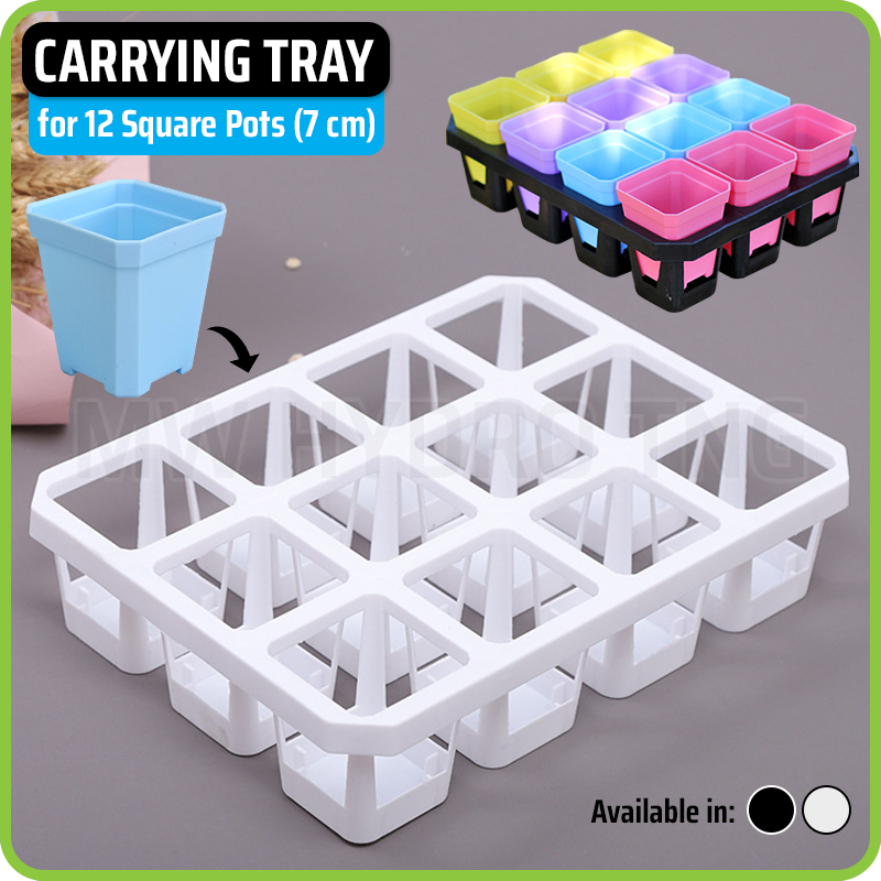 Jual 12 Holes Carrying Tray for 7 cm Square Pot | Tray 12 Lubang untuk ...