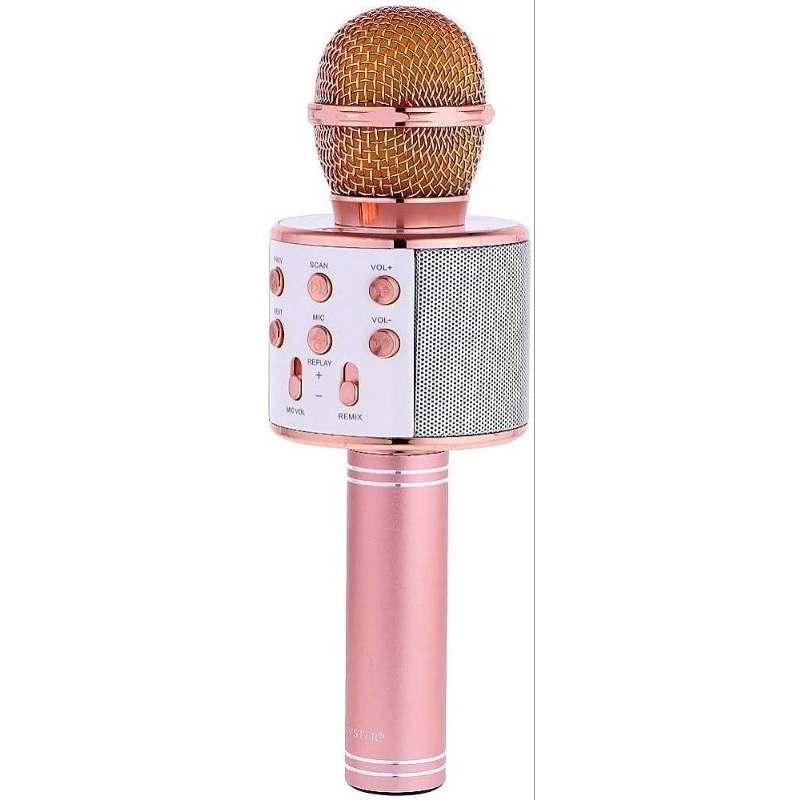 Jual MIC WS858 WS-858 Portable Bluetooth Wireless Microphone Speaker Karaoke KT | Shopee Indonesia