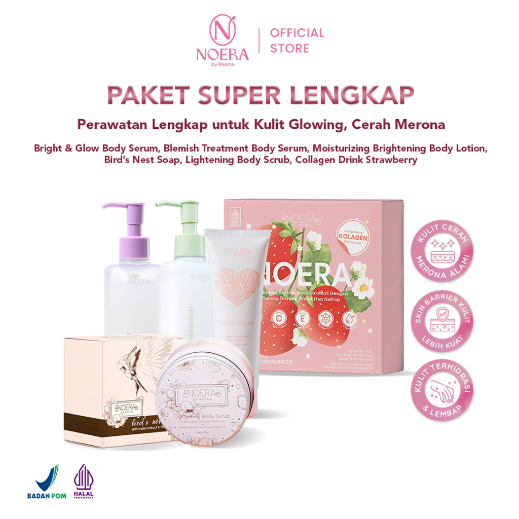Jual Noera Paket Super Lengkap | Collagen Drink Improved Formula | Body ...