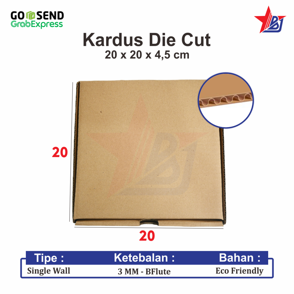 Jual Kardus Corrugated 20x20x5 CM | Die Cut | Kotak Karton | Box ...
