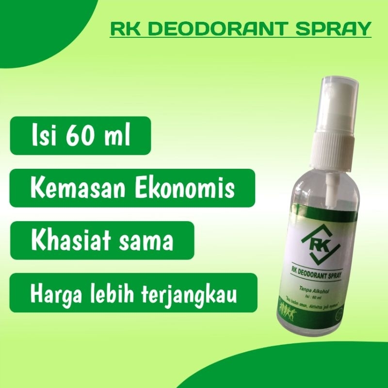 Jual RK Deodorant Spray || 60 ml | Shopee Indonesia