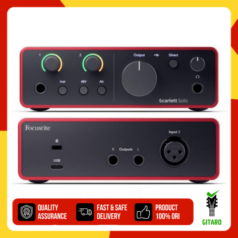 Jual Focusrite Scarlett Solo 4th Gen Usb Audio Interface | Shopee Indonesia