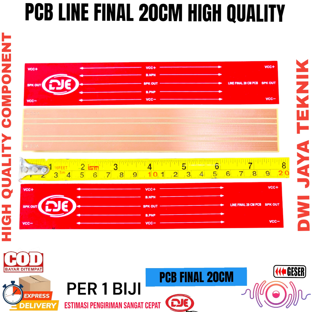 Jual PCB TRANSISTOR 20CM Pcb transistor TR 20 cm pcb tr 20cm | Shopee ...