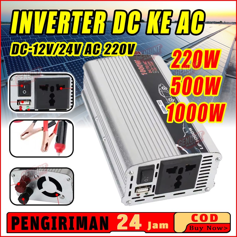 Jual Power Inverter 500W /1000W / 2000W Inverter DC Ke AC Power ...