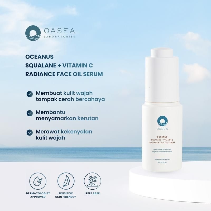 Jual Oasea Oceanus Squalane + Vitamin C Radiance Face Oil Serum 20 mL ...