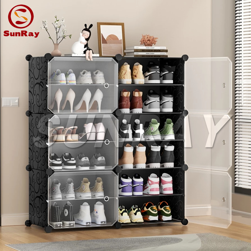 Jual Rak Sepatu Tertutup Anti Debu Rak Sepatu 8 Susun Plastik Lemari ...