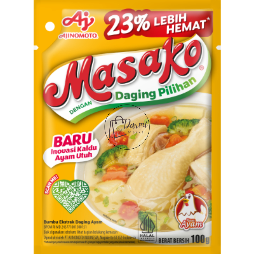 Jual Masako Daging Pilihan Baru Bumbu Ekstrak Dagang Ayam 100g, 123g ...