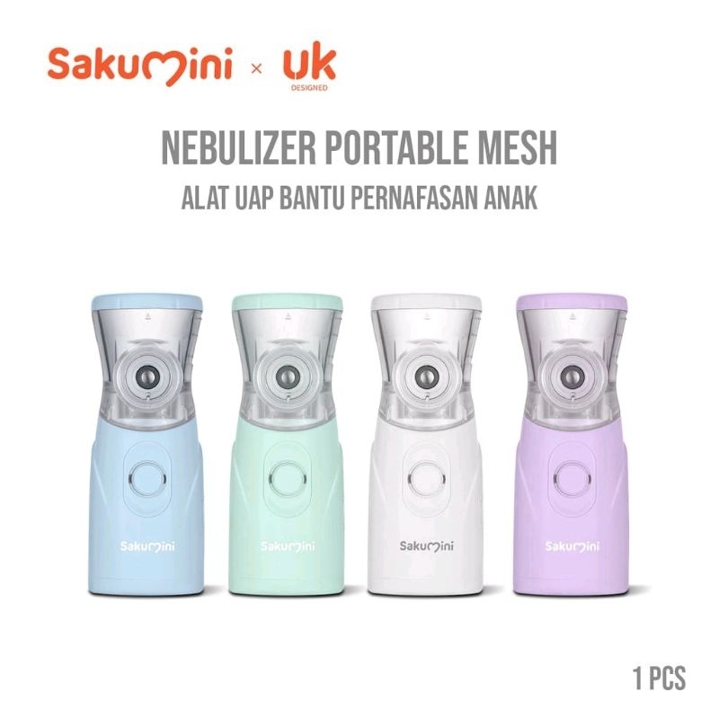 Jual Sakumini Nebulizer Portable Mesh Alat Bantu Uap Pernafasan | Shopee Indonesia