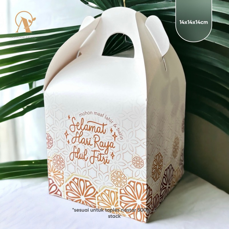 Jual Box kue kering box toples bulat untuk toples 500gr box lebaran ...