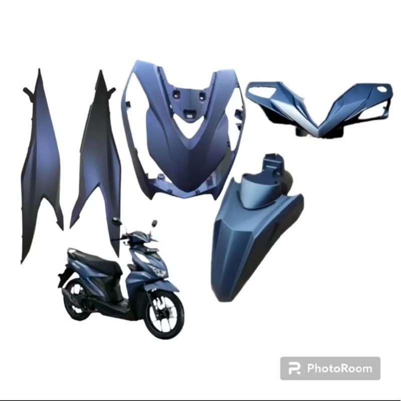 Jual Paket body halus beat dulux biru doff paket halus beat led 2020 ...