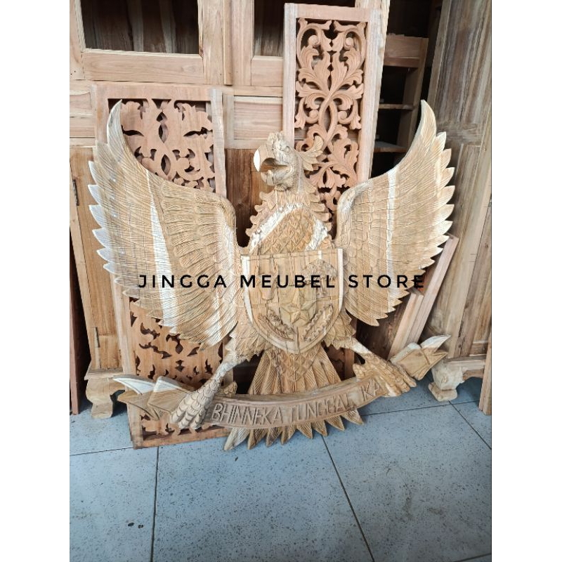Jual ukiran garuda jumbo hiasan dinding garuda pajangan dinding ukir ...