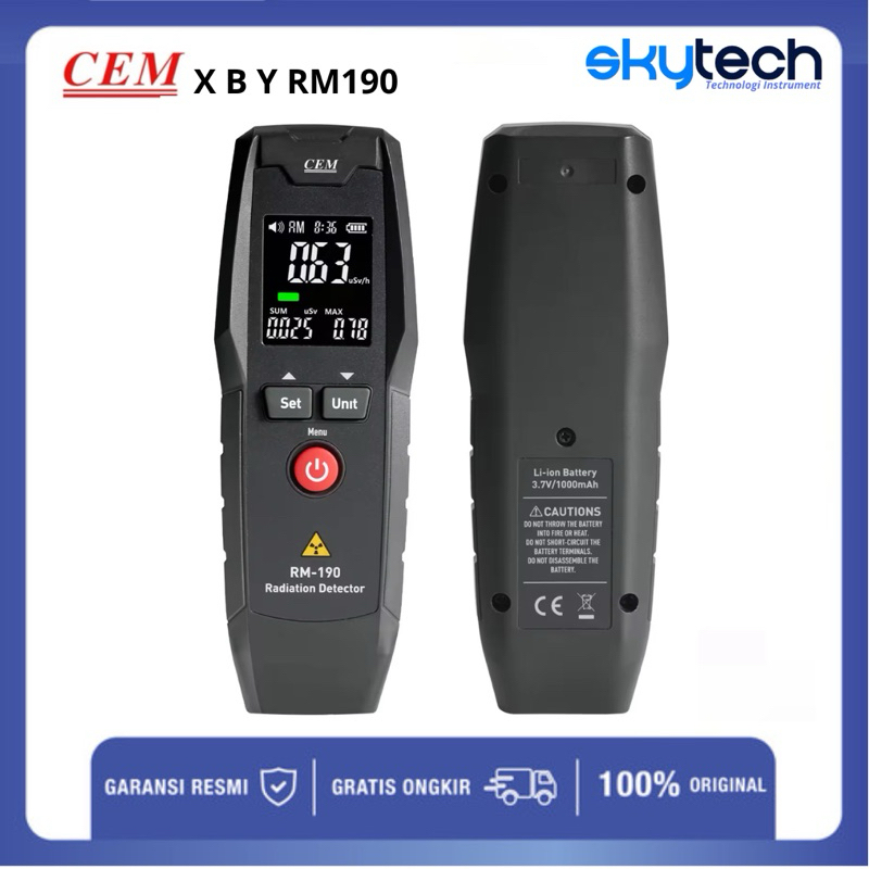 Jual Detektor Radiasi Nuklir CEM RM-190 Profesional Penguji Zat ...