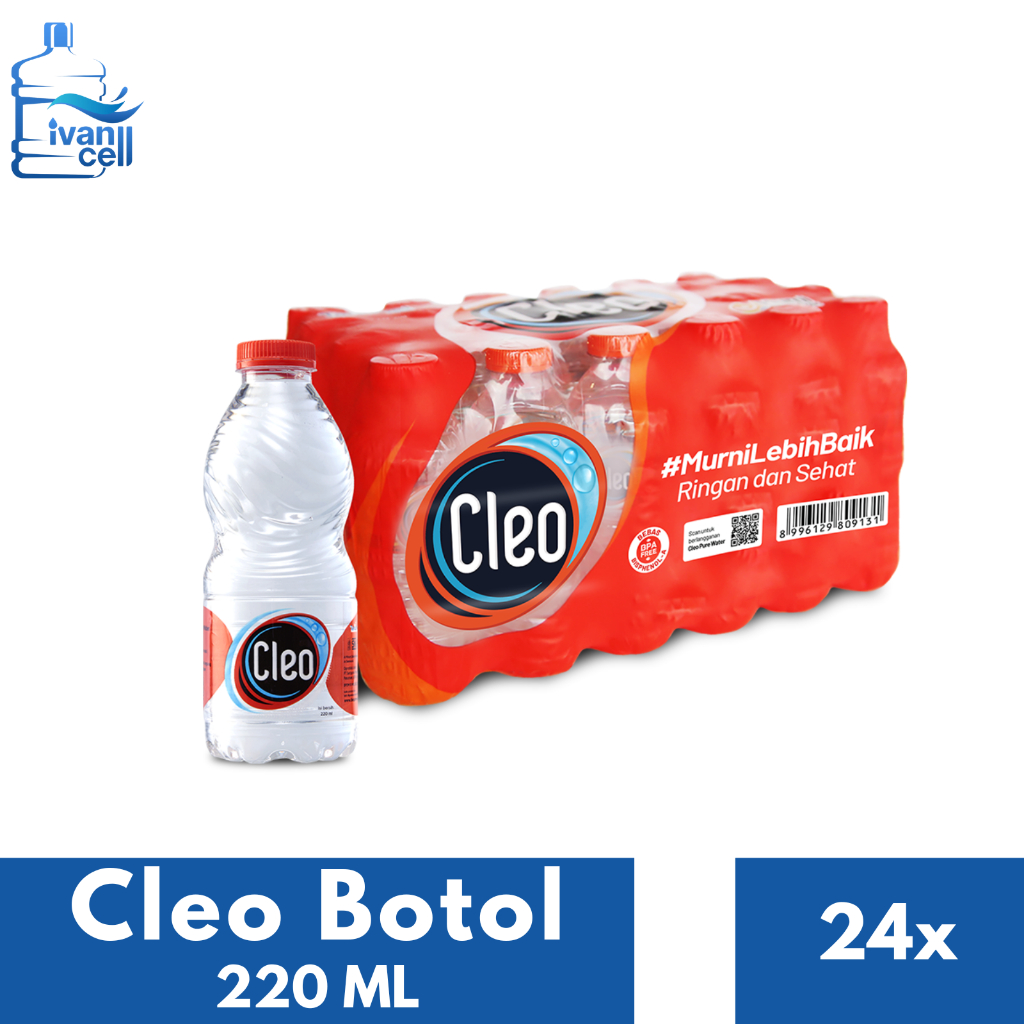 Jual [INSTANT] (1 PACK) CLEO BOTOL 220 ML isi (24 BOTOL) KEMASAN ...