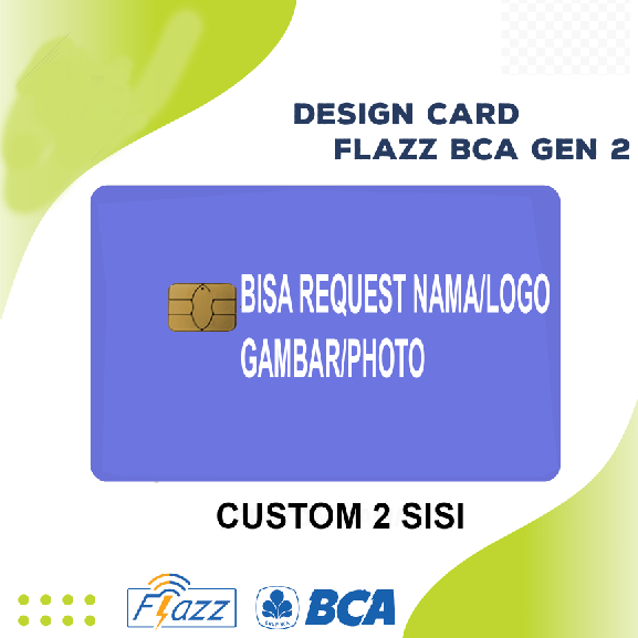 Jual CUSTOM FLAZZ BCA GEN2 CUSTOM GLOSSY BISA REQUEST GAMBAR NAMA LOGO ...