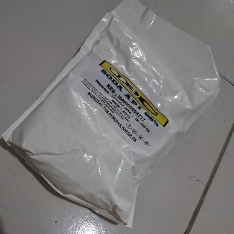 Jual Soda Api 98%/Caustic Soda 500g untuk membersihkan saluran air/Wc ...