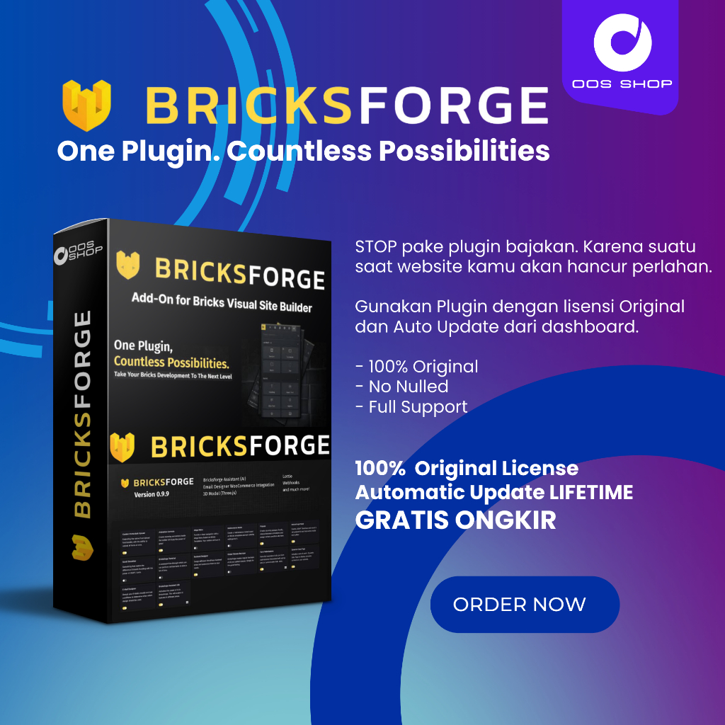 Jual bricksforge 100% Original License Lifetime Automatic Update + Full personal support ...