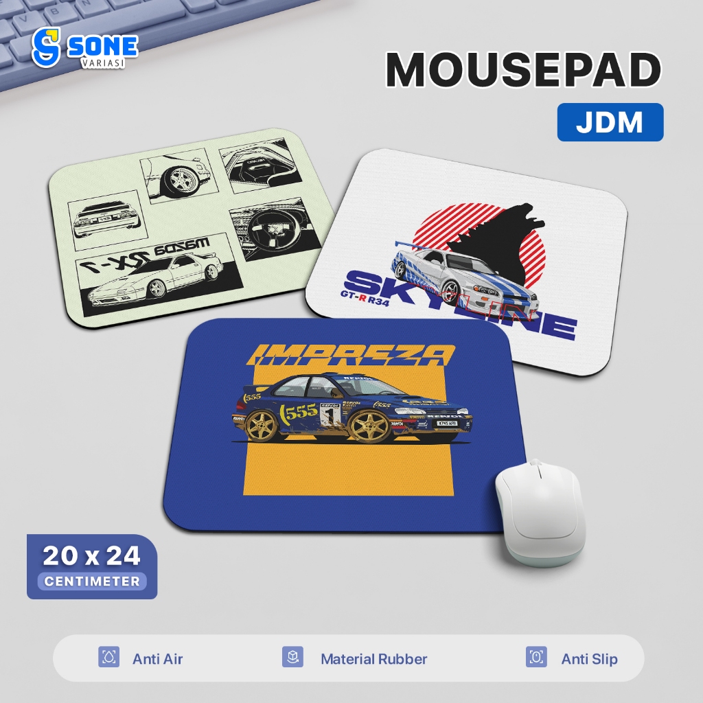 Jual Mouse Pad JDM Series Car Culture / Mousepad Gaming / Alas Mouse ...