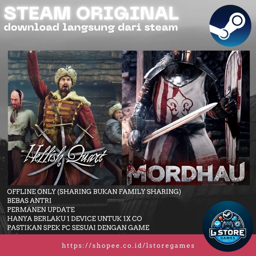 Jual Hellish Quart + MORDHAU PC Sharing Original Offline | Shopee Indonesia