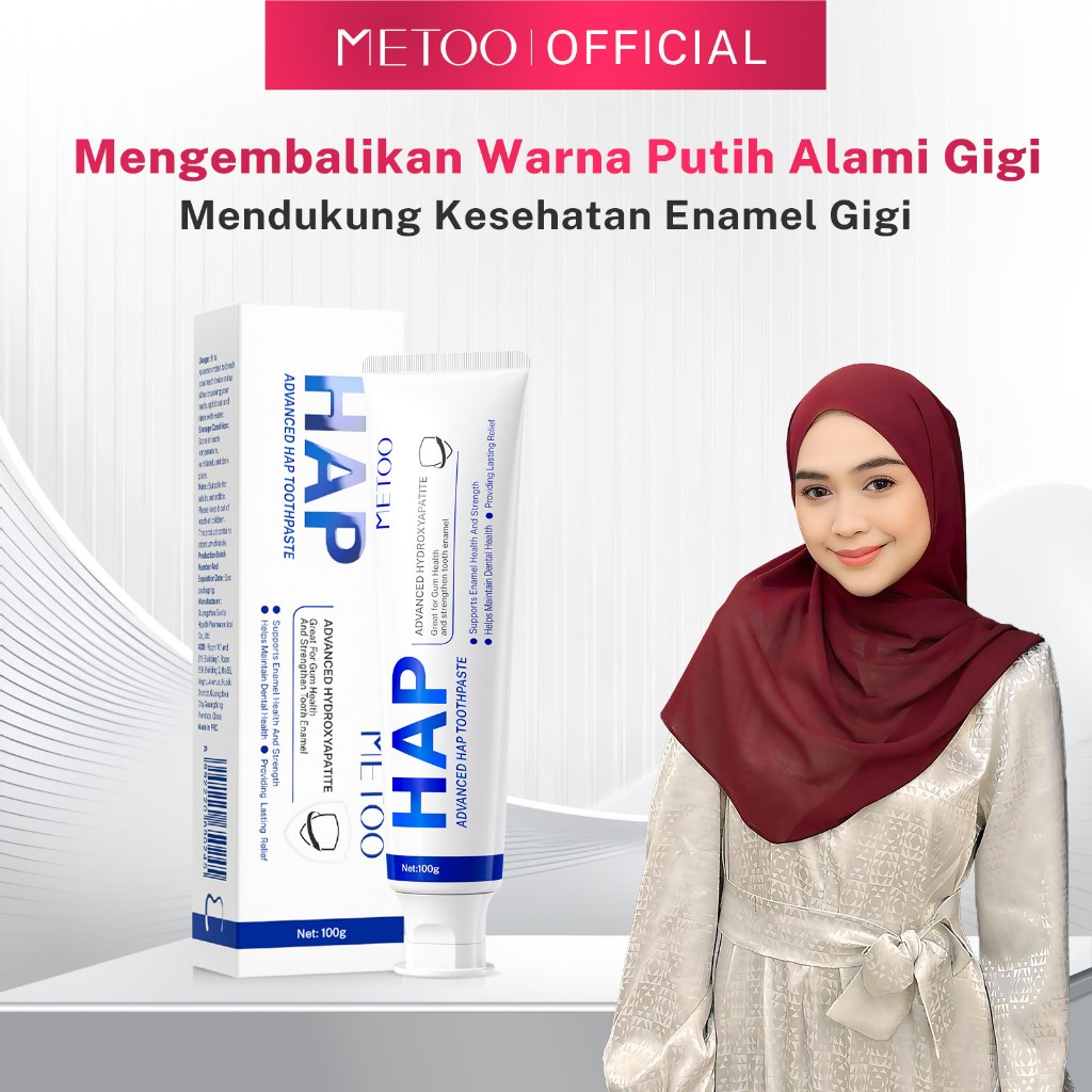 Jual [BPOM]METOO Advanced HAP Toothpaste 100g -Hydroxyapatite / Gigi ...