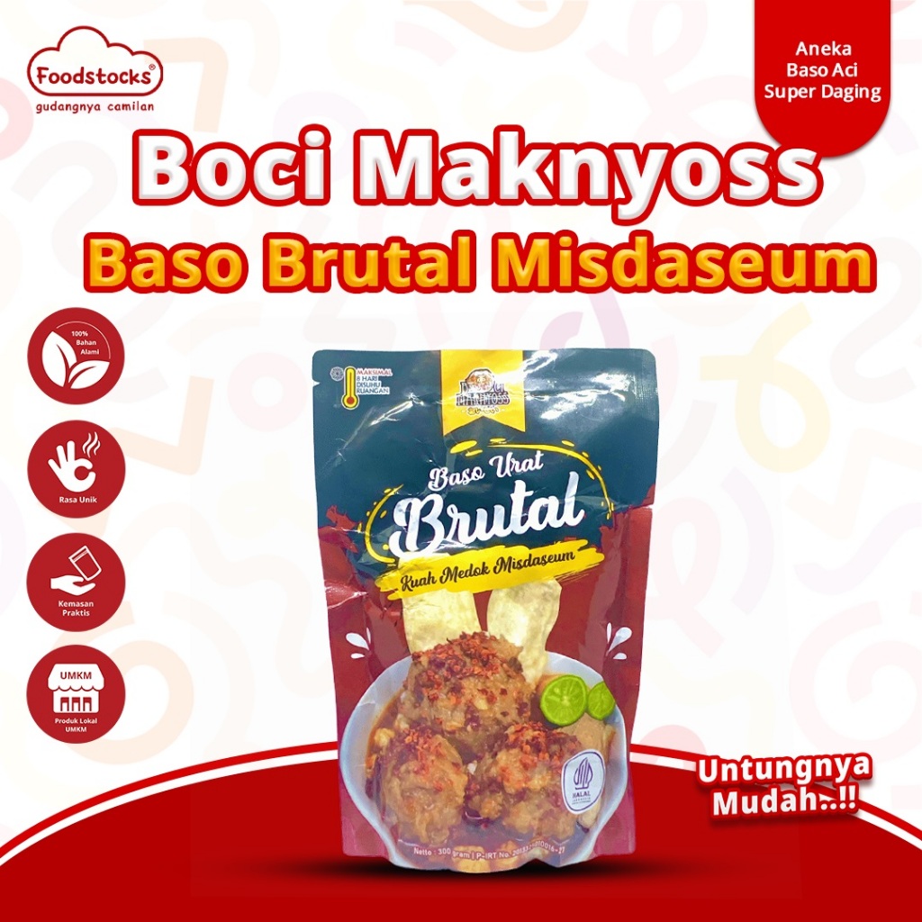 Jual Boci Maknyoss Baso Urat Brutal Kuah Misdaseum | Shopee Indonesia